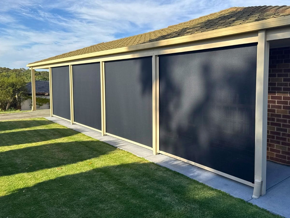Heavy Duty Channel Outdoor Blind | Wind & UV Protection Australia