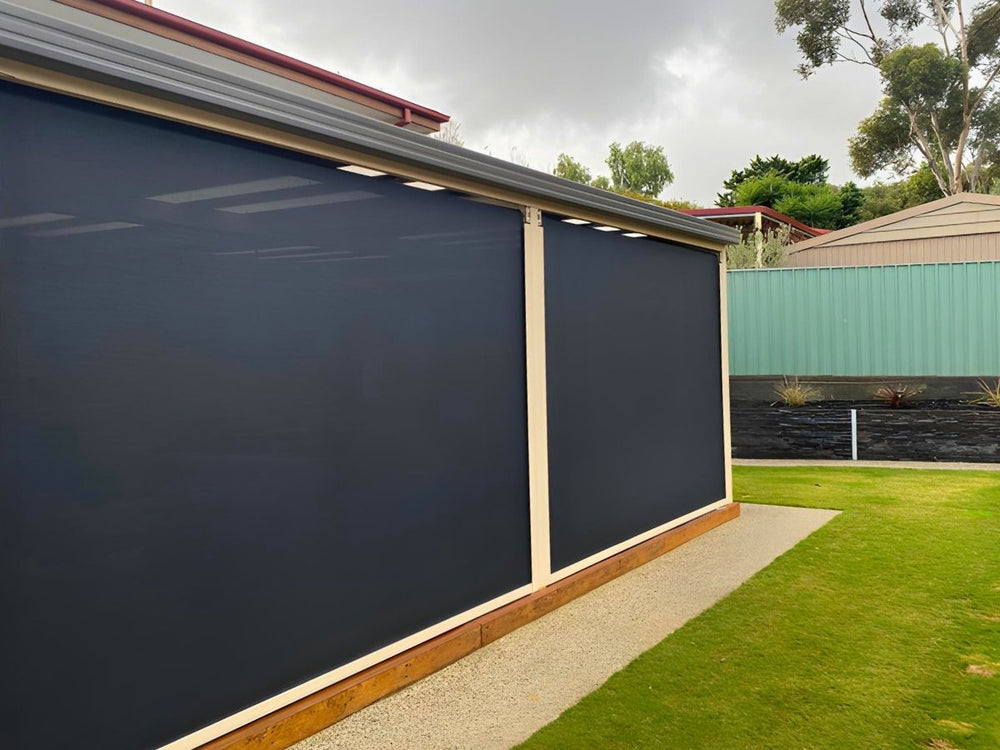 Heavy Duty Channel Outdoor Blind | Wind & UV Protection Australia
