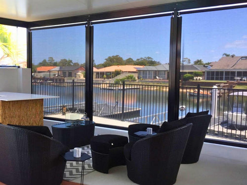 Heavy Duty Channel Outdoor Blind | Wind & UV Protection Australia